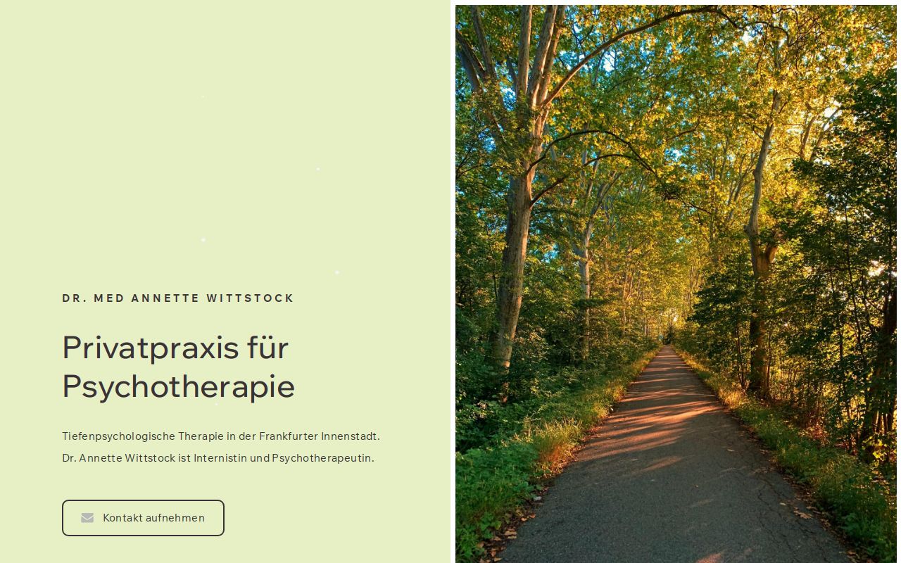 Psychotherapie Frankfurt Annette Wittstock